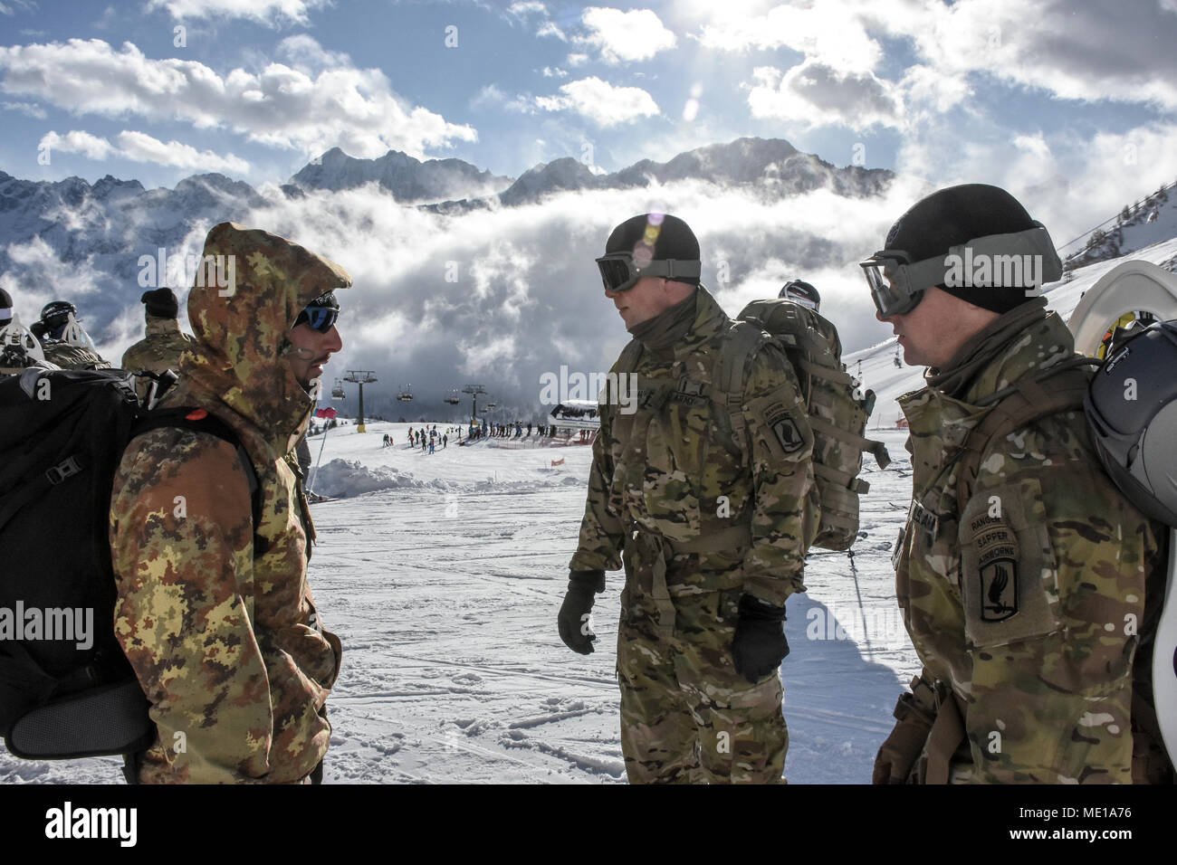 Leaders from the 173rd Airborne Brigade and the Alpini Brigade of the ...