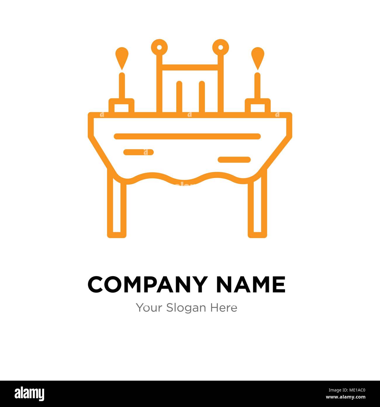 Dinner company logo design template, Business corporate vector icon ...