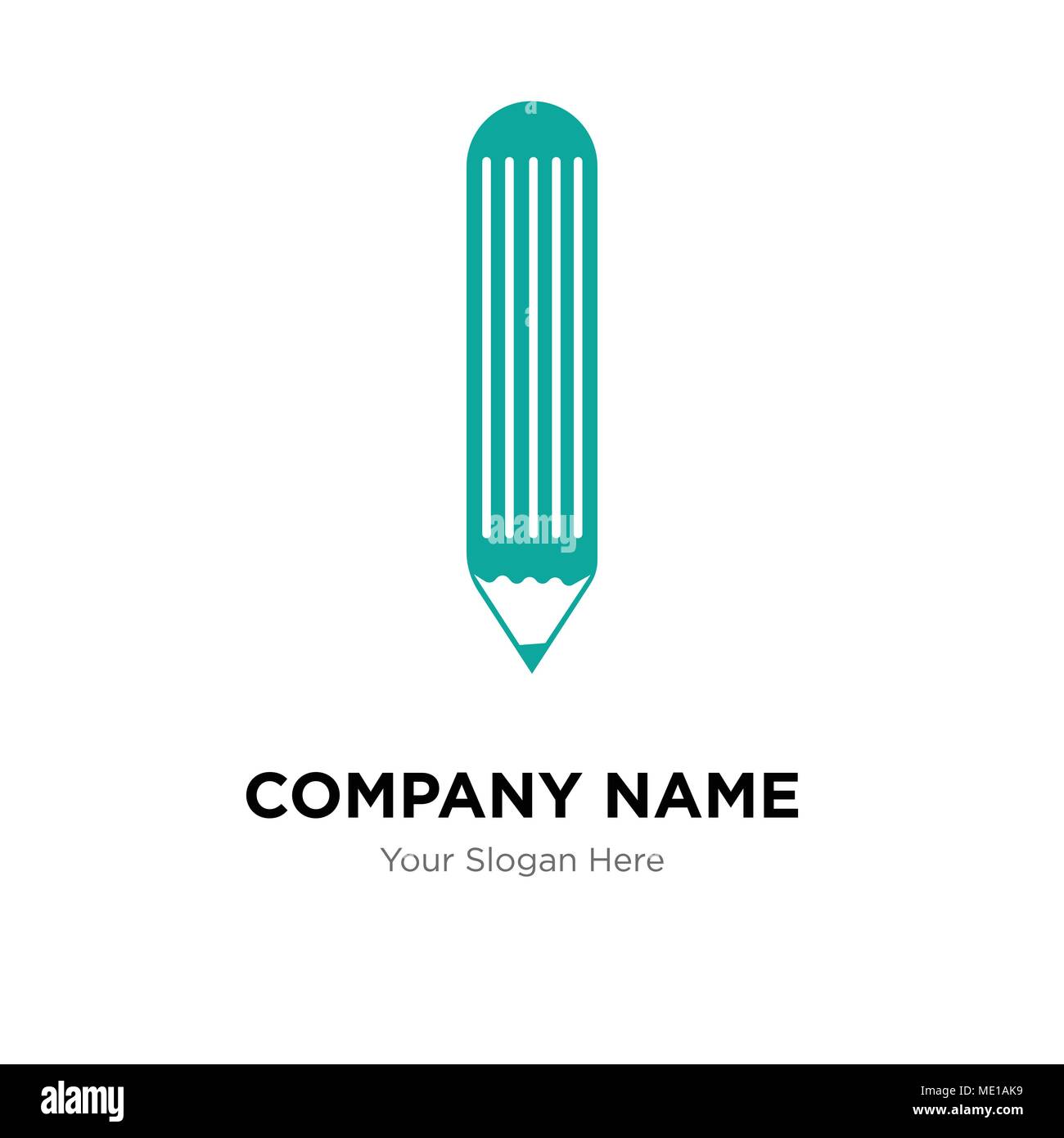 pencil company logo design template, Business corporate vector icon ...