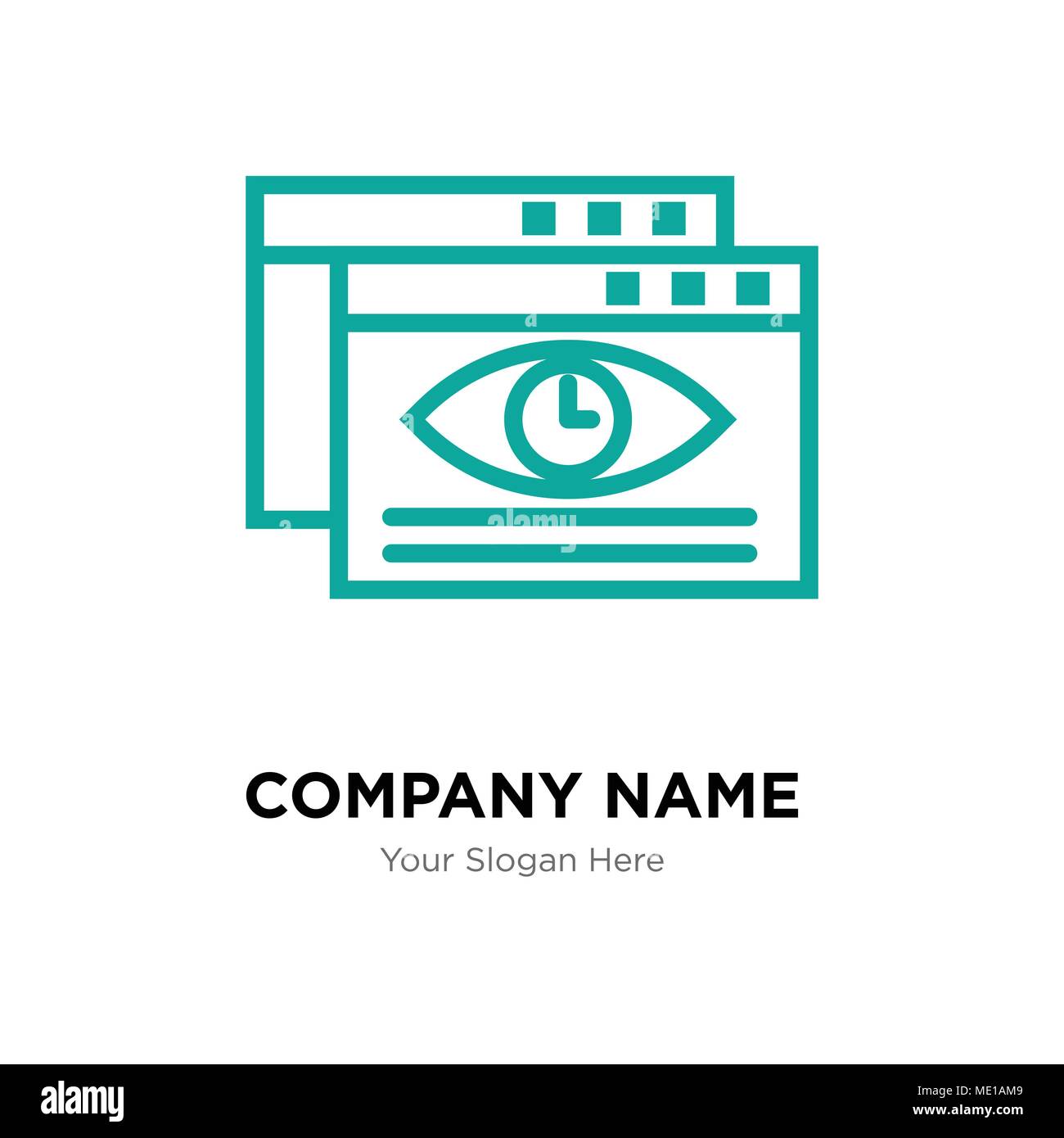 Data Viewer Company Logo Design Template Business Corporate Vector Icon Stock Vector Image