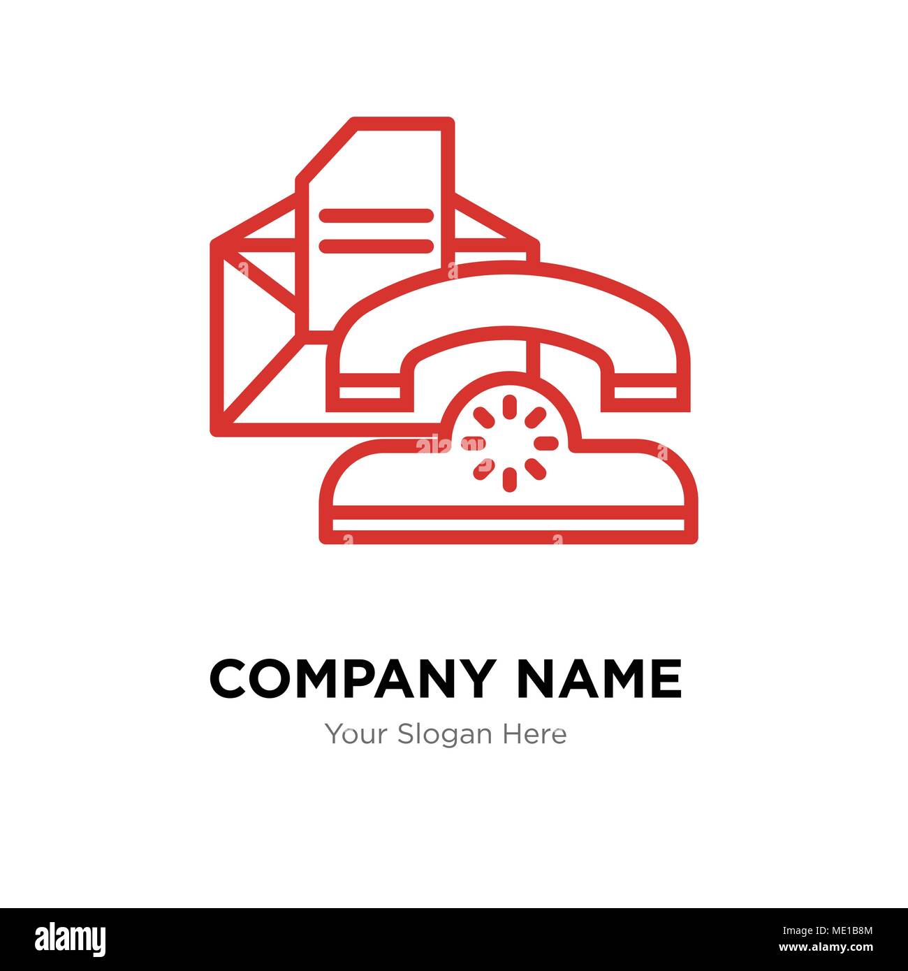 Telephone company logo design template, Business corporate vector icon ...