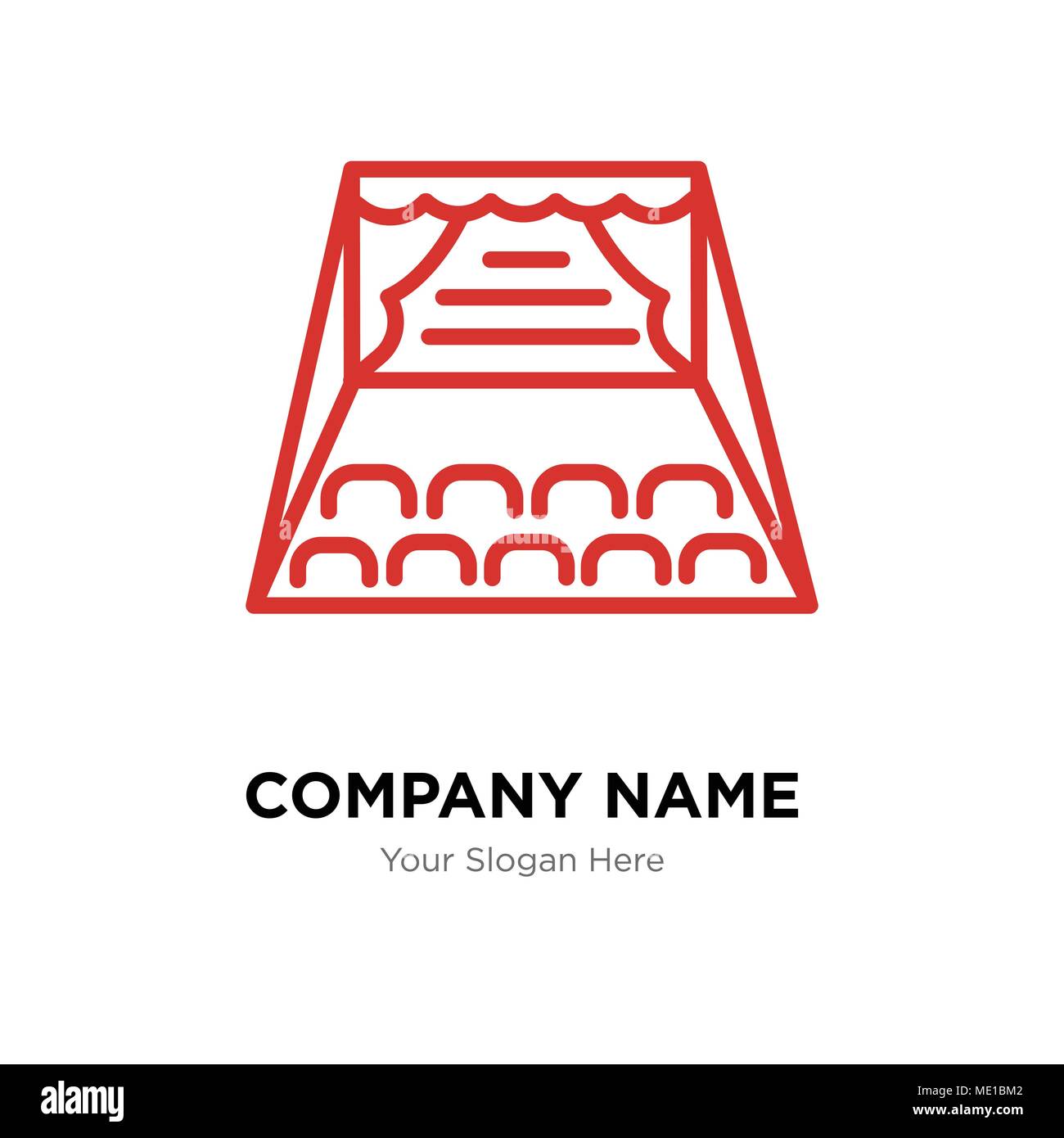 Stage company logo design template, Business corporate vector icon ...