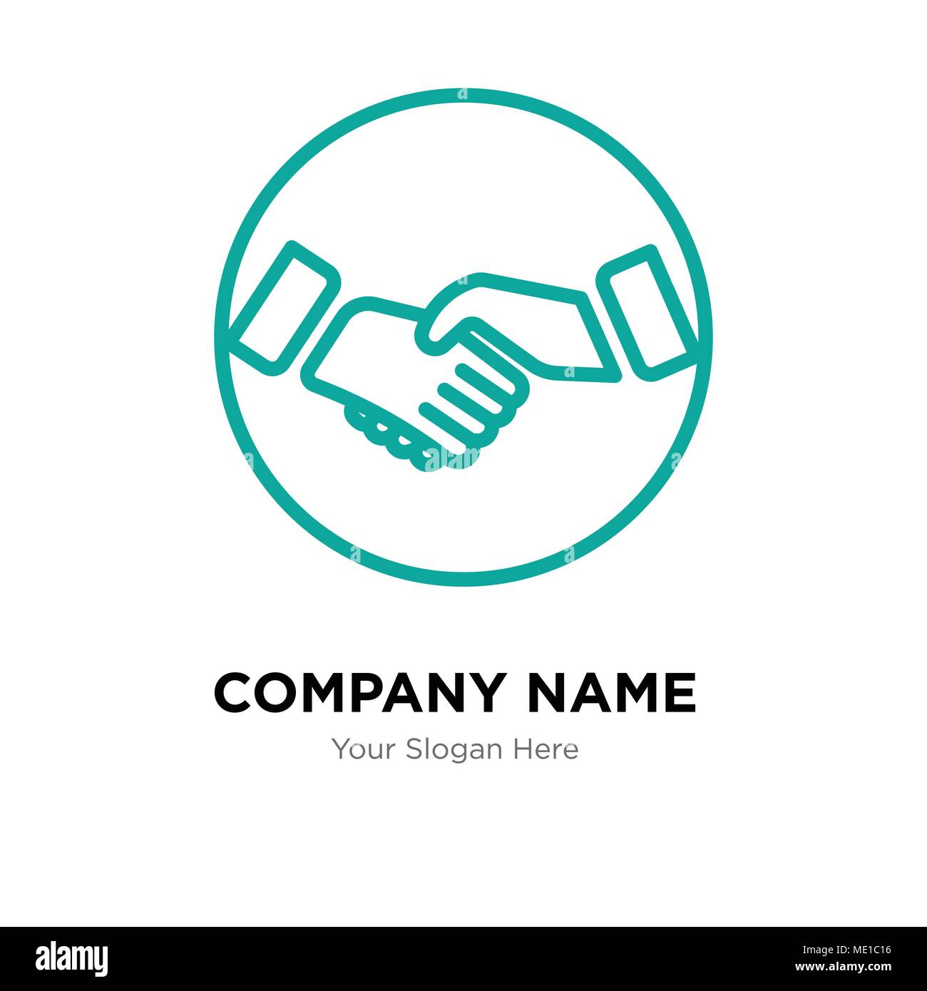 Hand Shaking Logo Design
