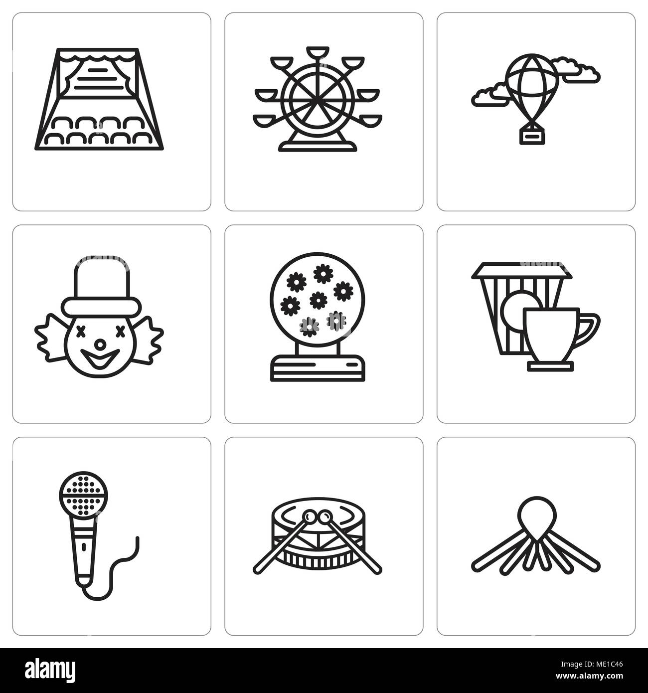 Park stage microphone Cut Out Stock Images & Pictures - Alamy