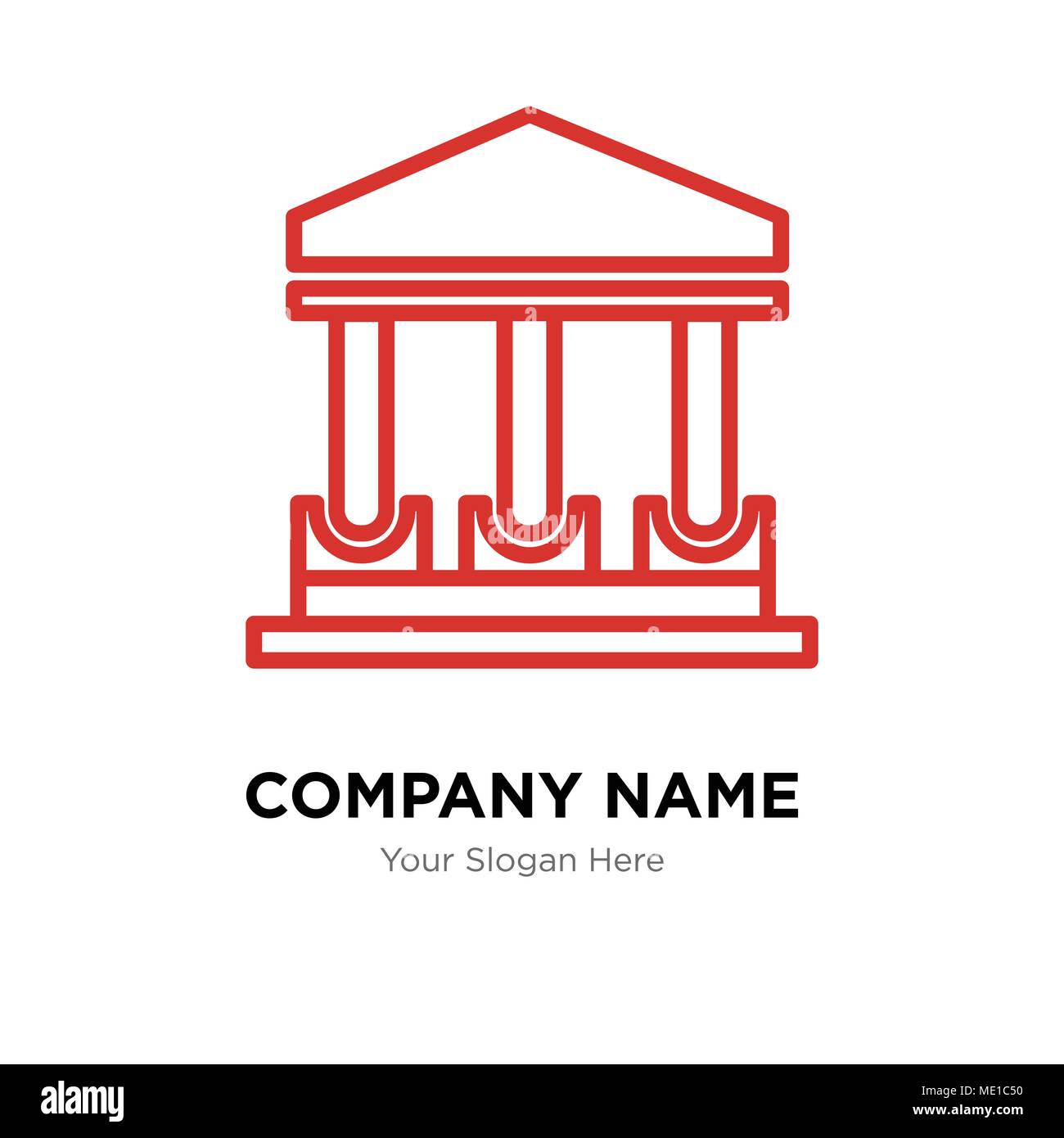 government building company logo design template, Business corporate ...