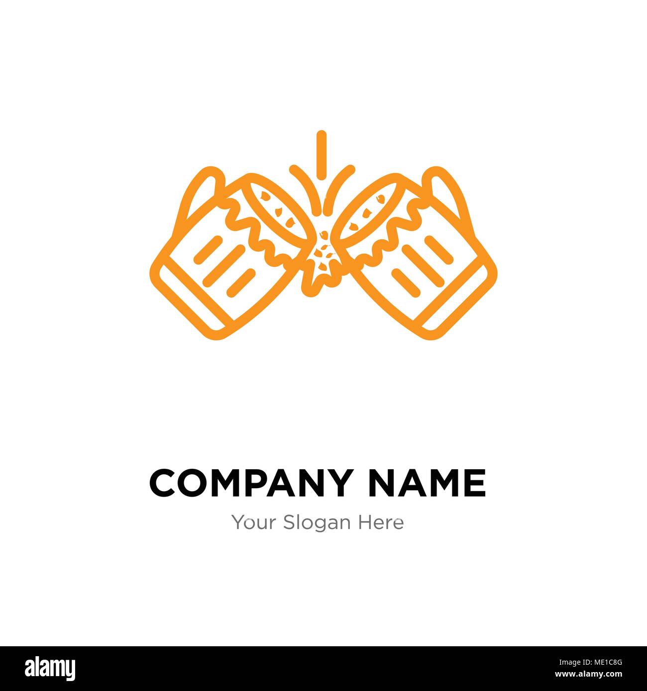Beer company logo design template, Business corporate vector icon Stock ...
