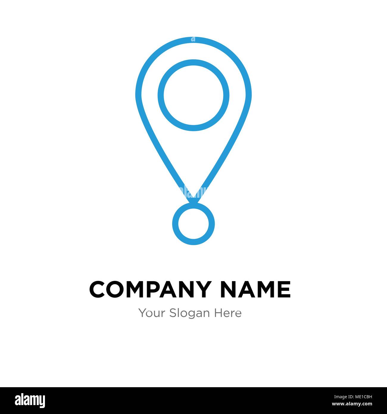 Location pointer company logo design template, Business corporate ...