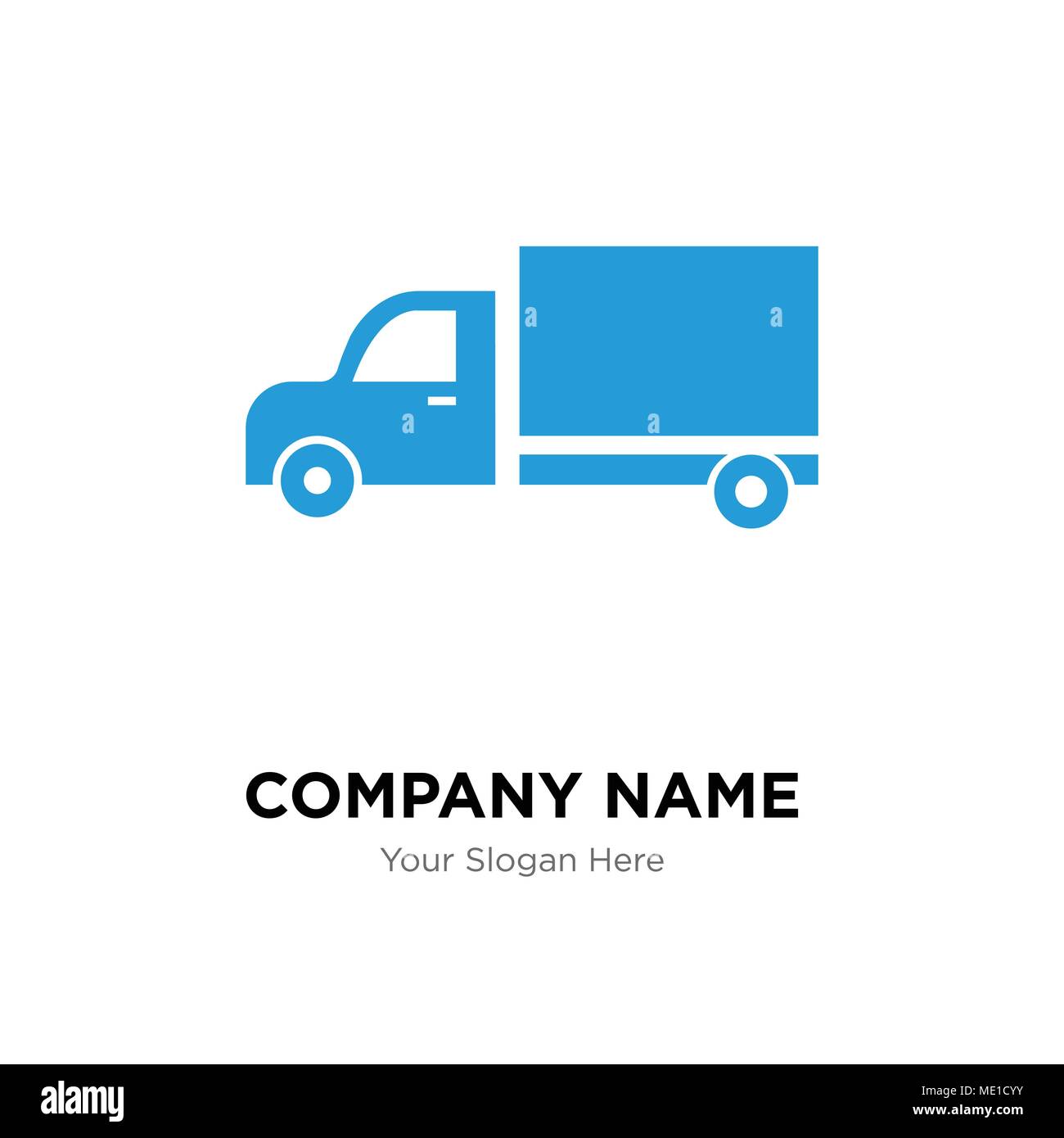 truck company logo design template, Business corporate vector icon ...