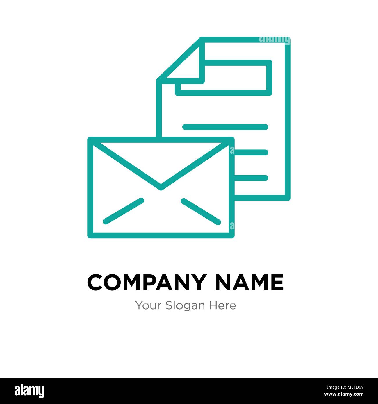 Mail company logo design template, Business corporate vector icon Stock ...