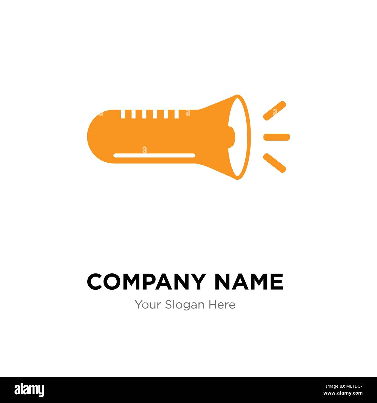 flashlight company logo design template, Business corporate vector icon ...