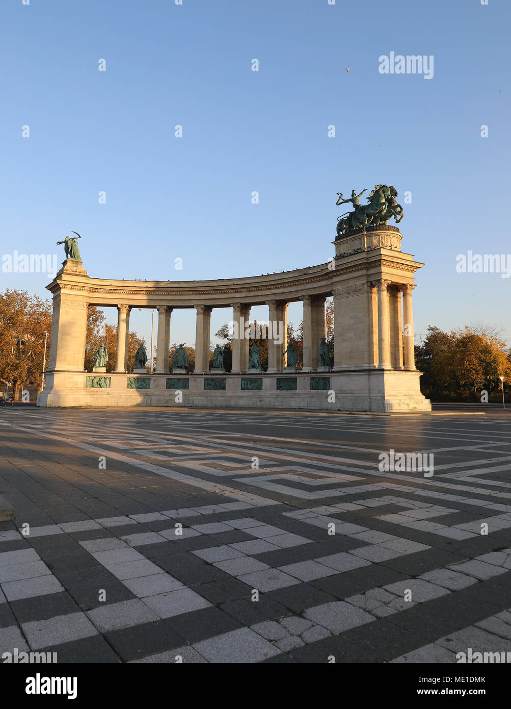 Heroes’ Square Budapest Hungary Statues of Kinds and Royalty Stock ...