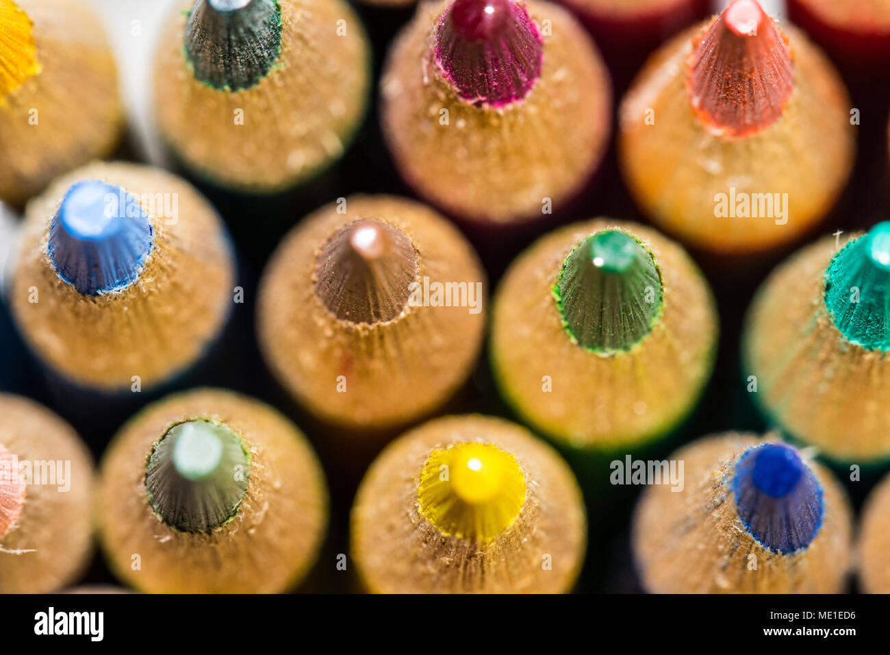 Macro of pencils hi-res stock photography and images - Alamy