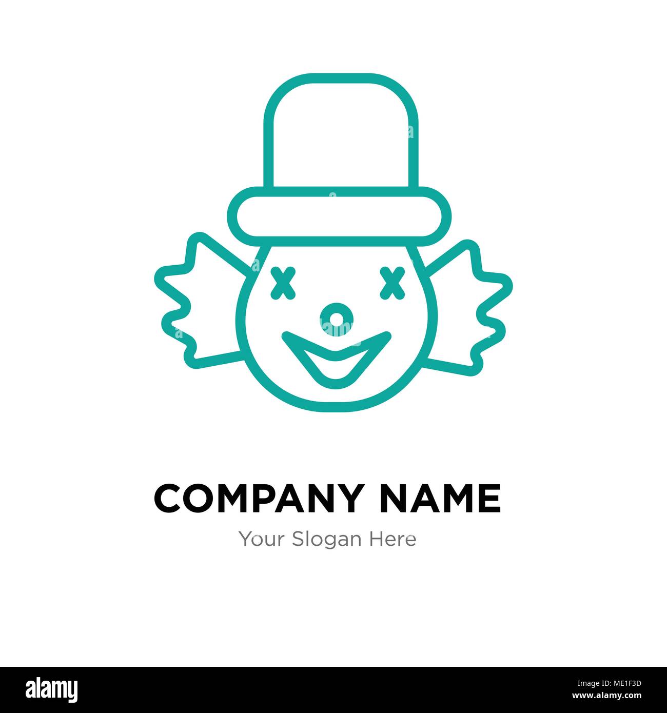 Clown company logo design template, Business corporate vector icon ...
