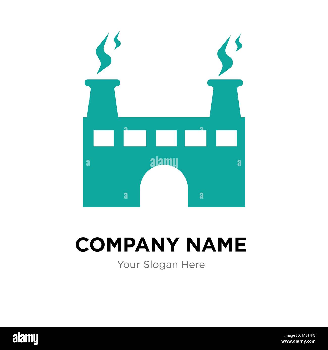 factory company logo design template, Business corporate vector icon ...