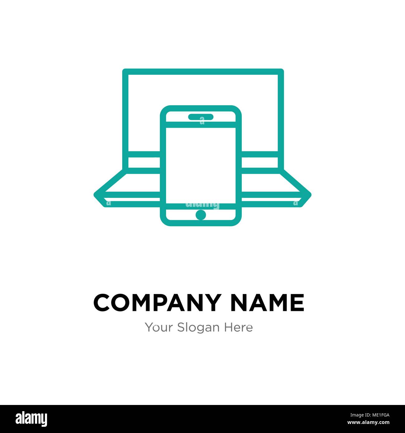 electronics company logo design template, Business corporate vector ...