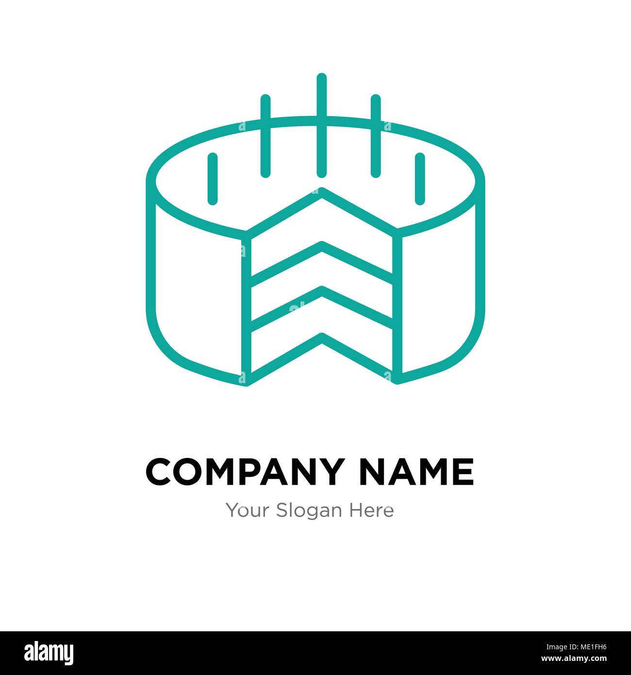 Folder Connected Circuit company logo design template, Business ...