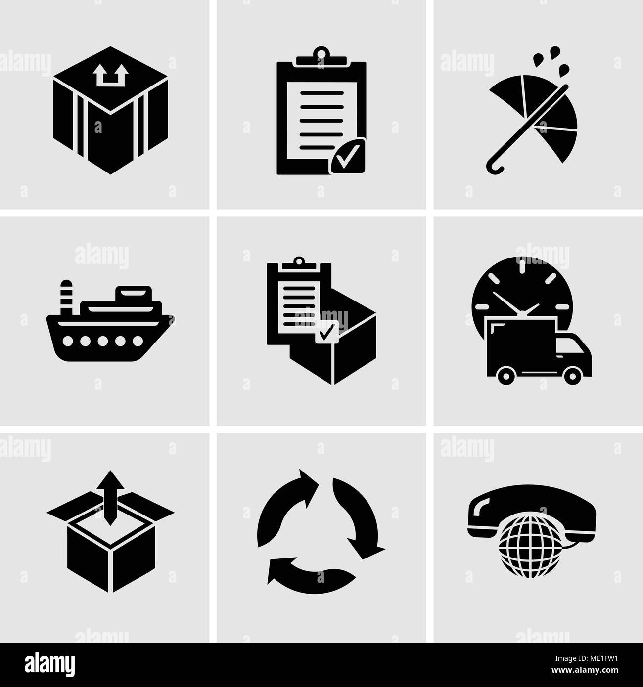 Set Of 9 simple editable icons such as International calling service ...