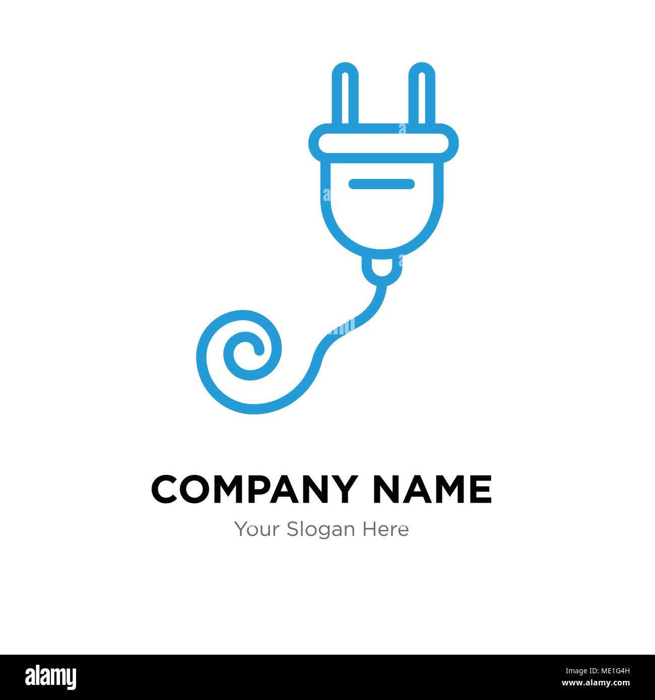 Plug company logo design template, Business corporate vector icon Stock ...