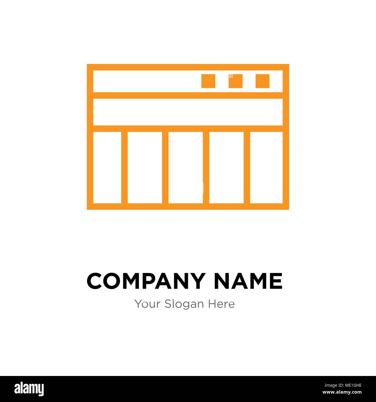 Table for data company logo design template, Business corporate vector icon Stock Vector Image ...