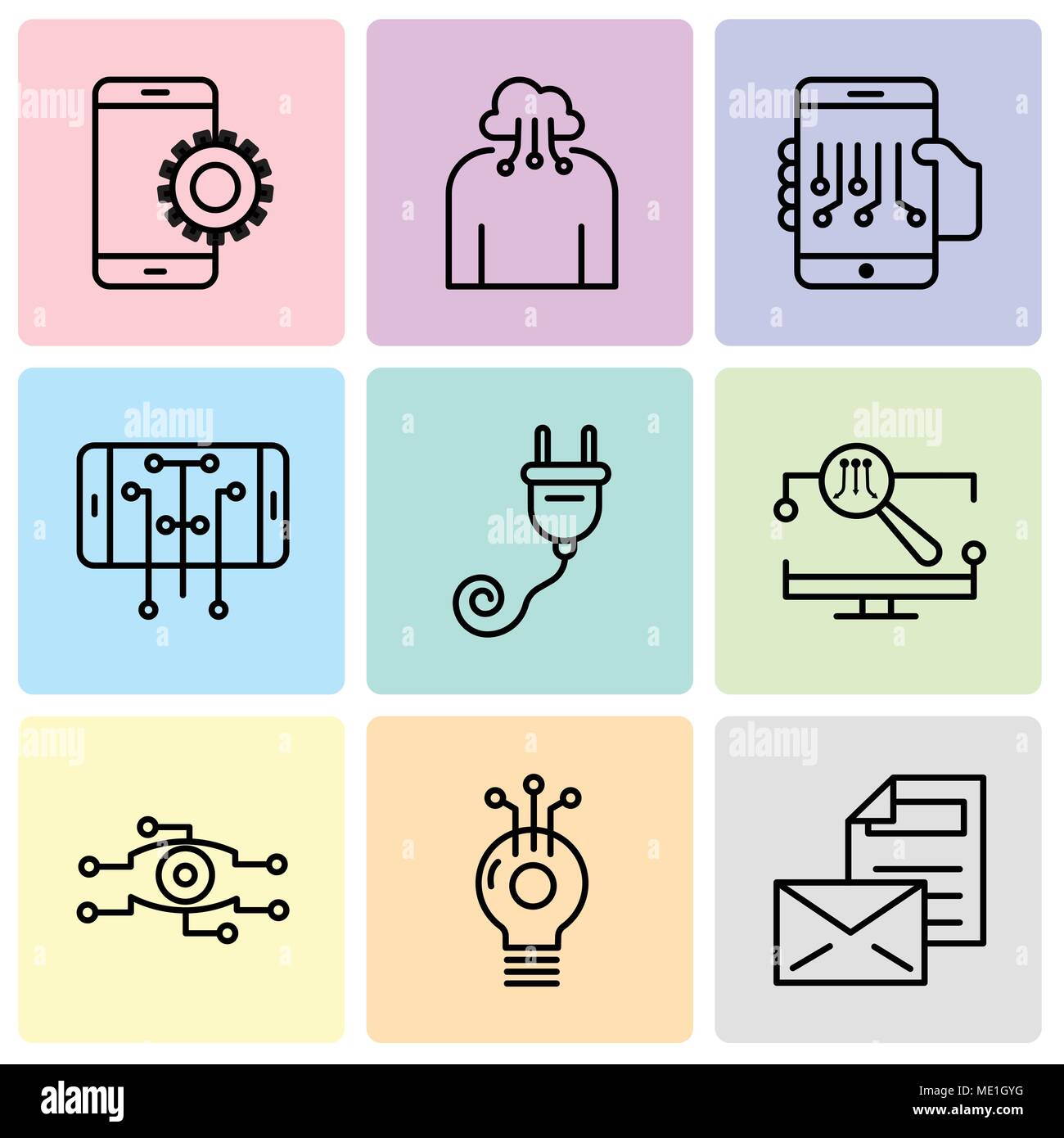 Linear Plug Stock Vector Images - Alamy