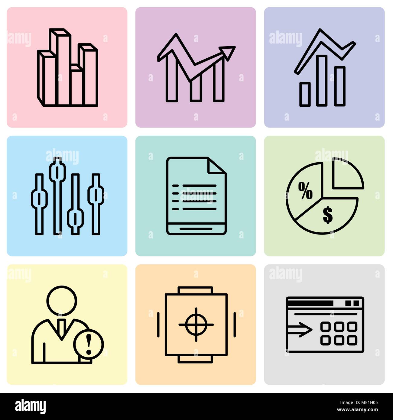 Set Of 9 Simple Editable Icons Such As Data Export With An Arrow Safe