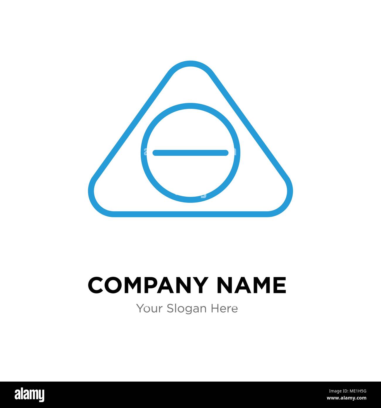 Subtracting button company logo design template, Business corporate ...