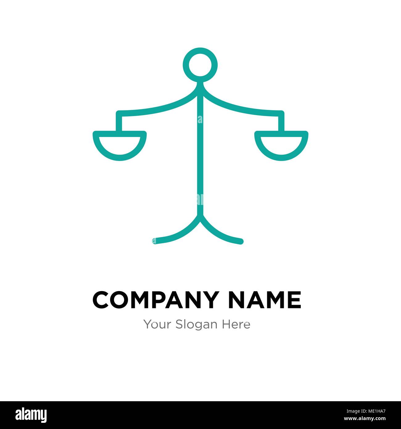 Weighing scale company logo design template, Business corporate vector ...