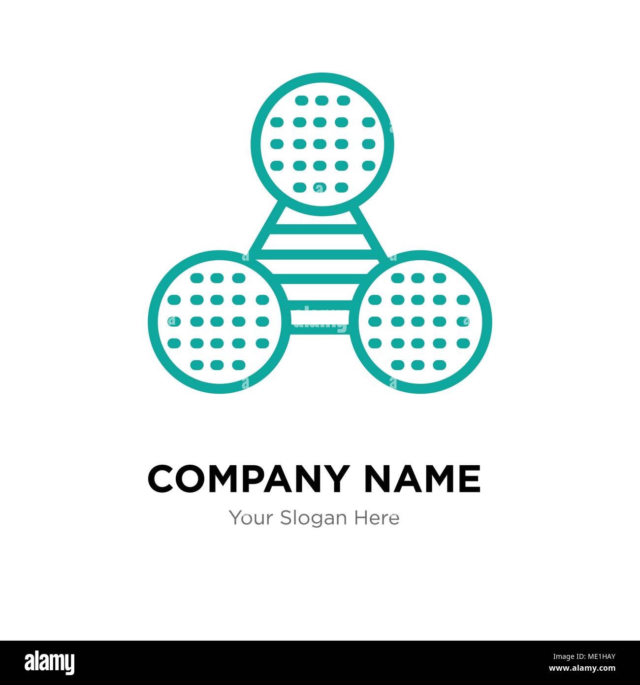 Pie graphic comparison company logo design template, Business corporate ...