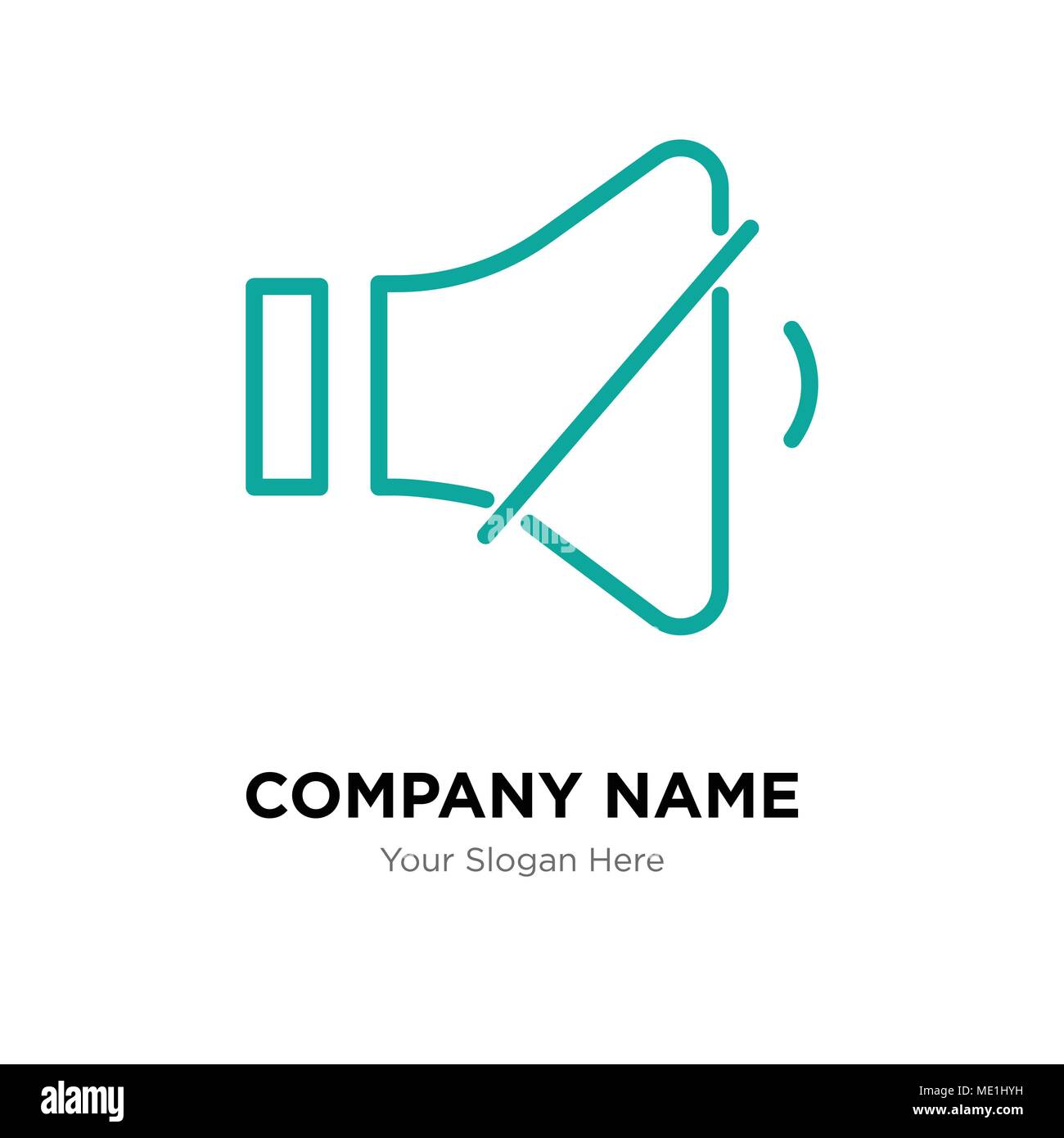 Volume control company logo design template, Business corporate vector ...