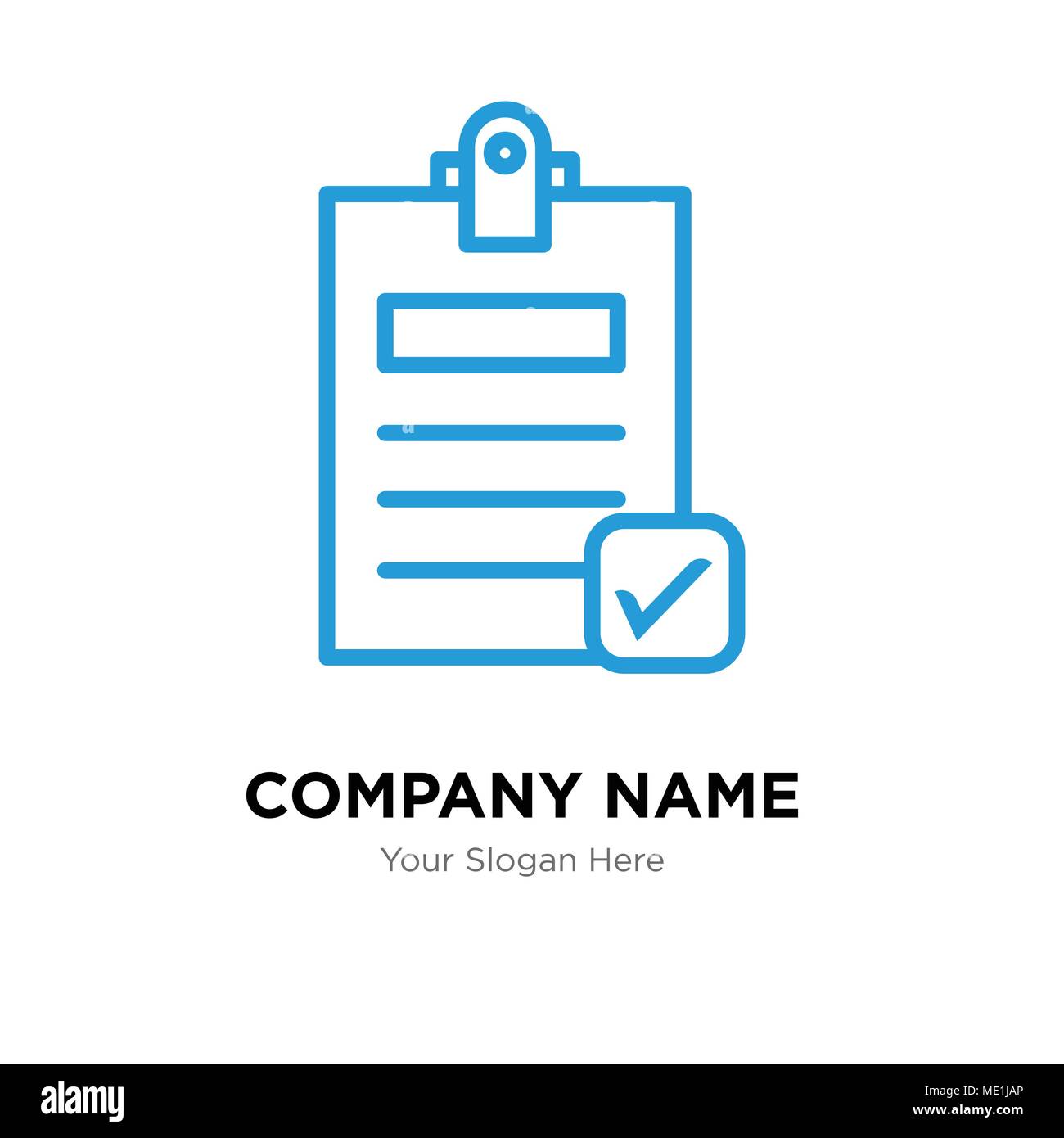 Check document company logo design template, Business corporate vector ...
