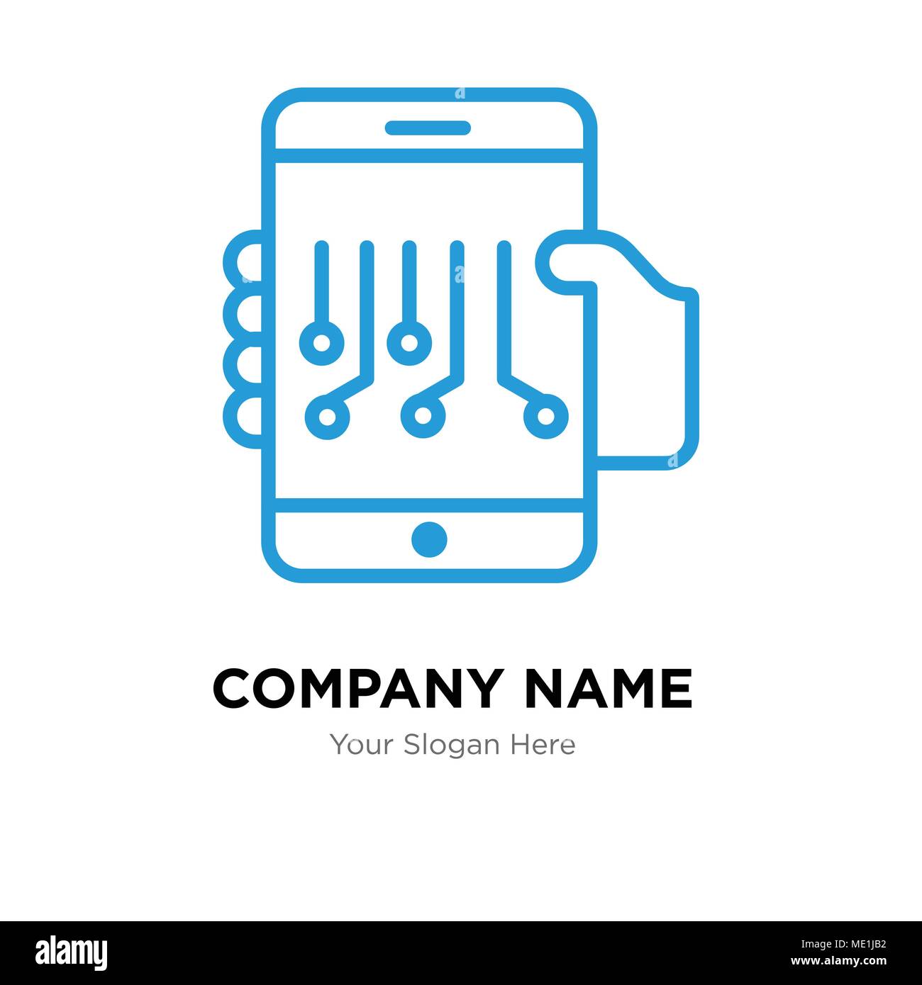 Smartphone company logo design template, Business corporate vector icon ...