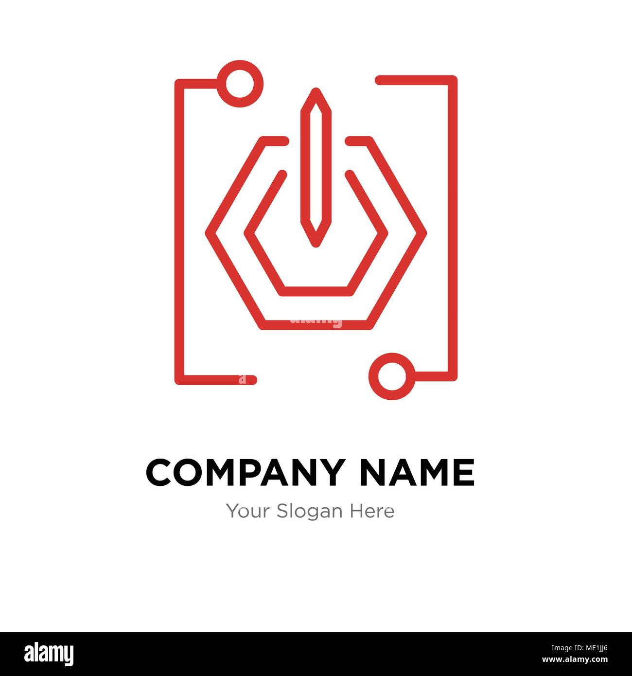 Power button logo hi-res stock photography and images - Alamy