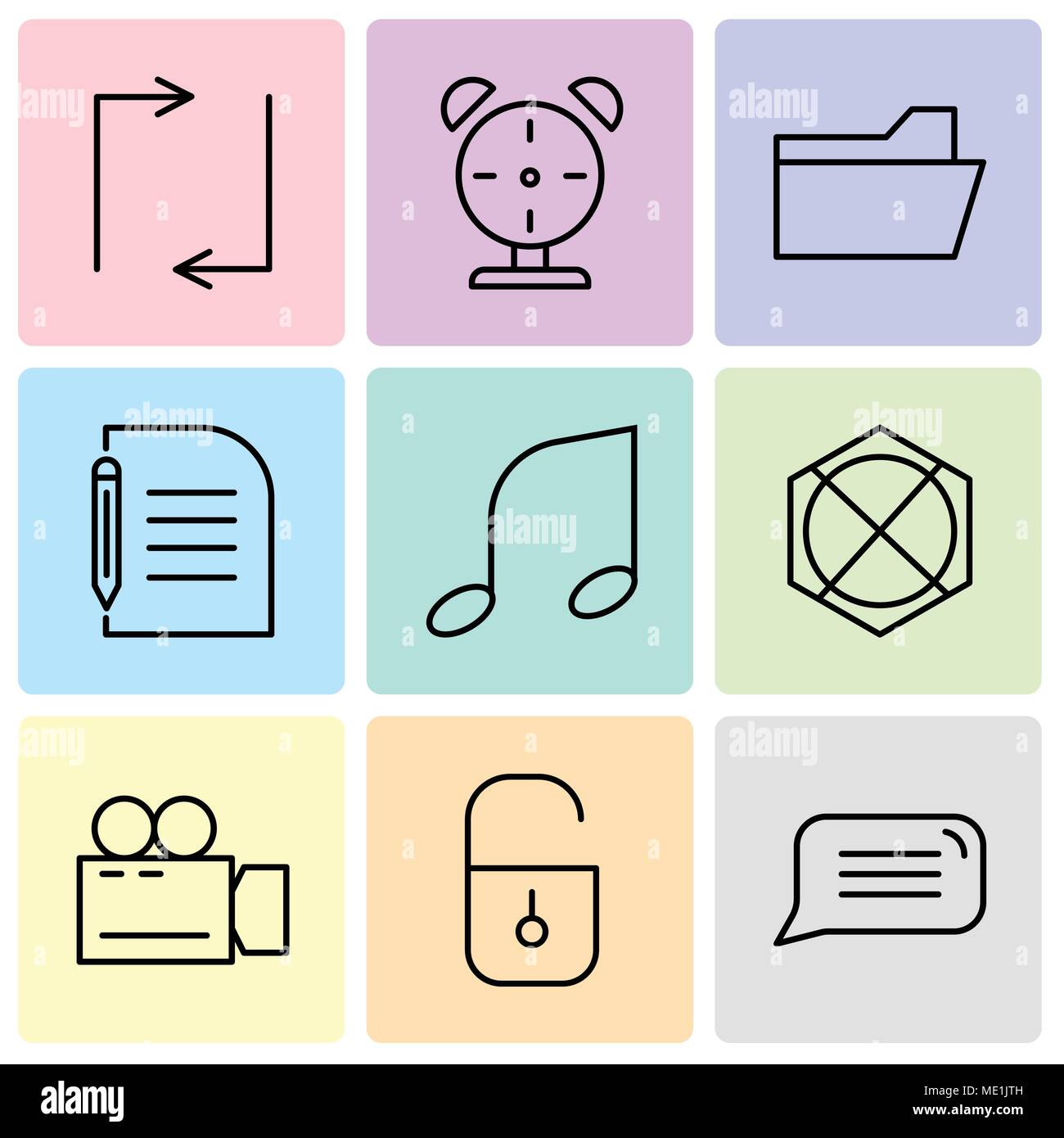 9 piece circle Stock Vector Images - Alamy