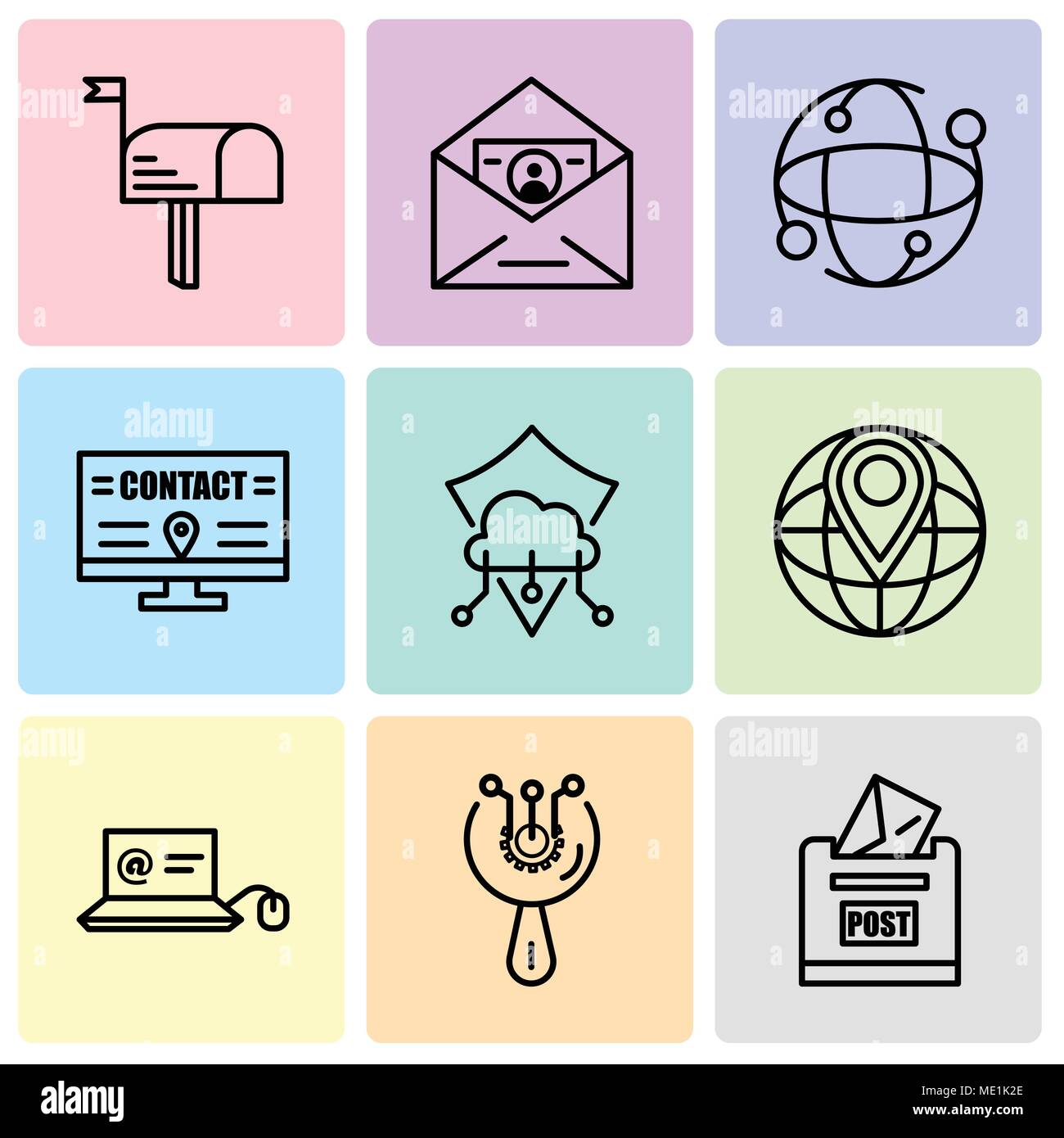 World id Stock Vector Images - Alamy