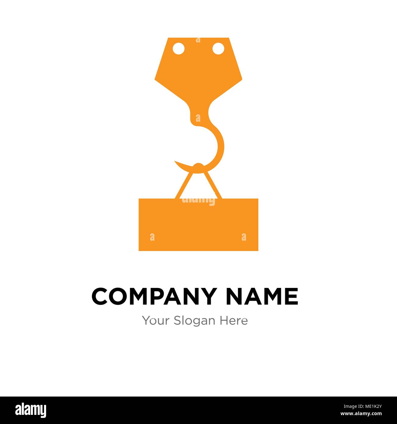 Crane lifting container Stock Vector Images - Alamy