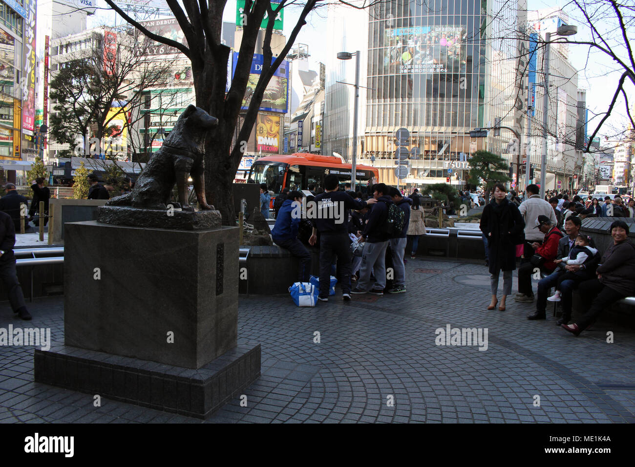 The Hachiko statue that's famous for its loyalty. Located close to ...