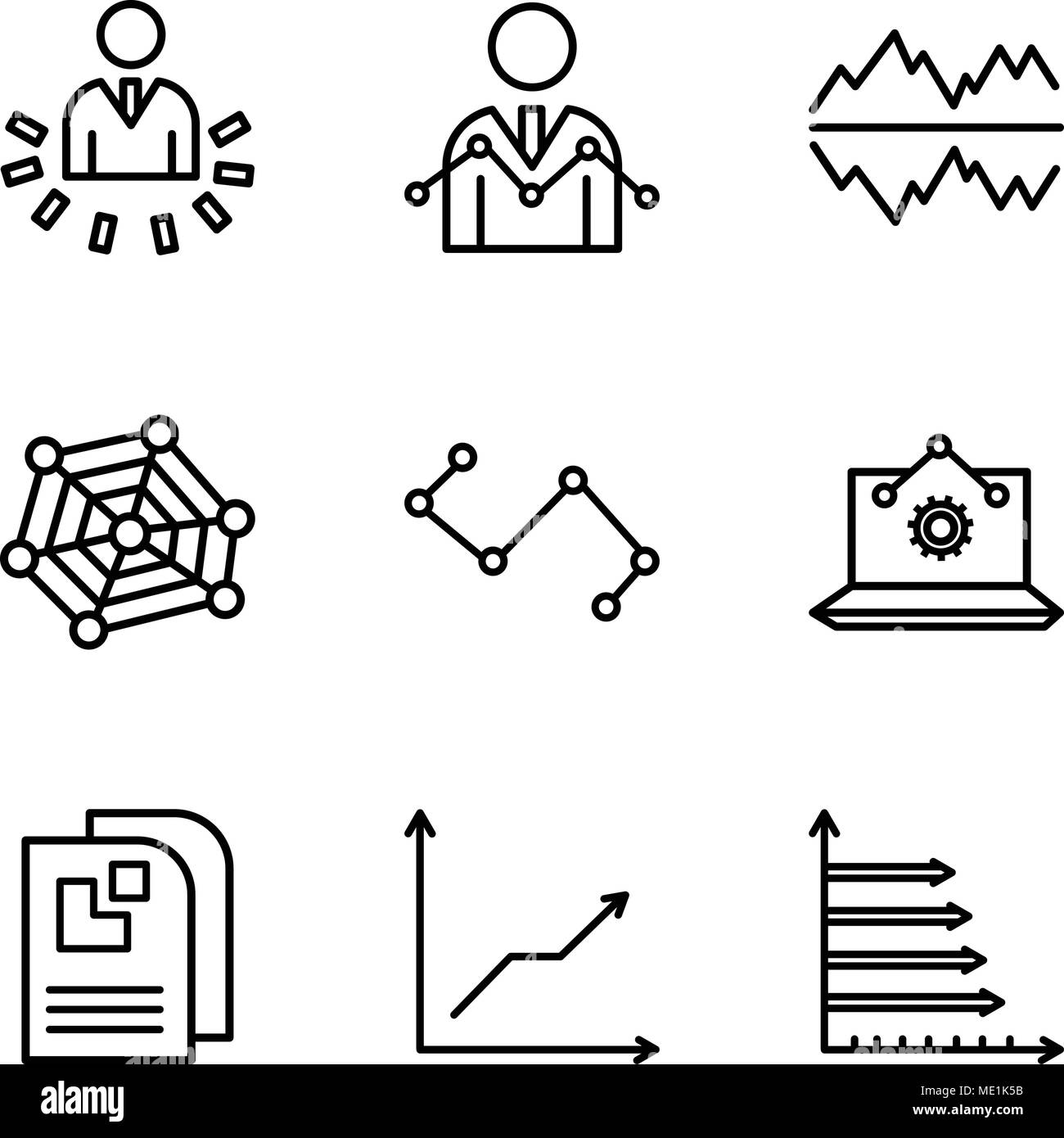 Graph data nodes png Stock Vector Images - Alamy