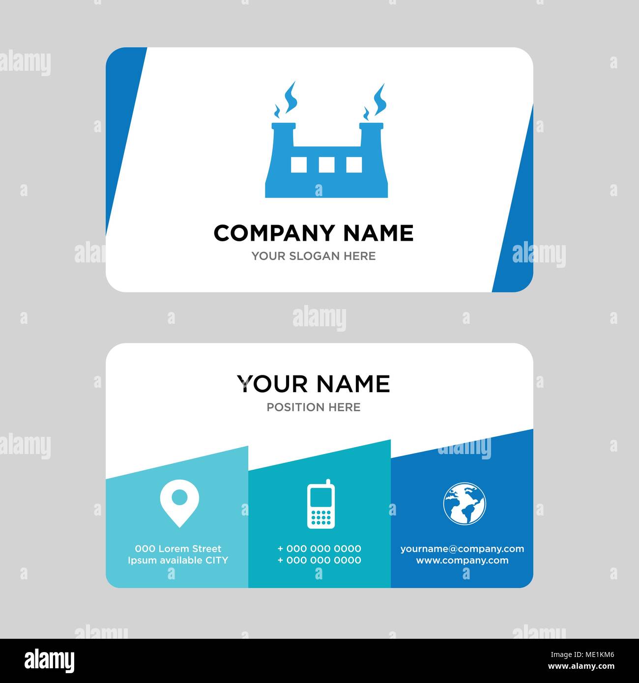 fabric & steam business card design template, Visiting for your company ...
