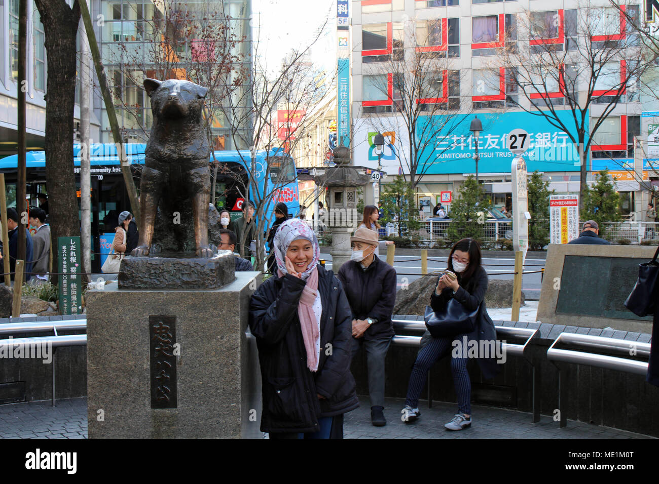The Hachiko statue that's famous for its loyalty. Located close to ...