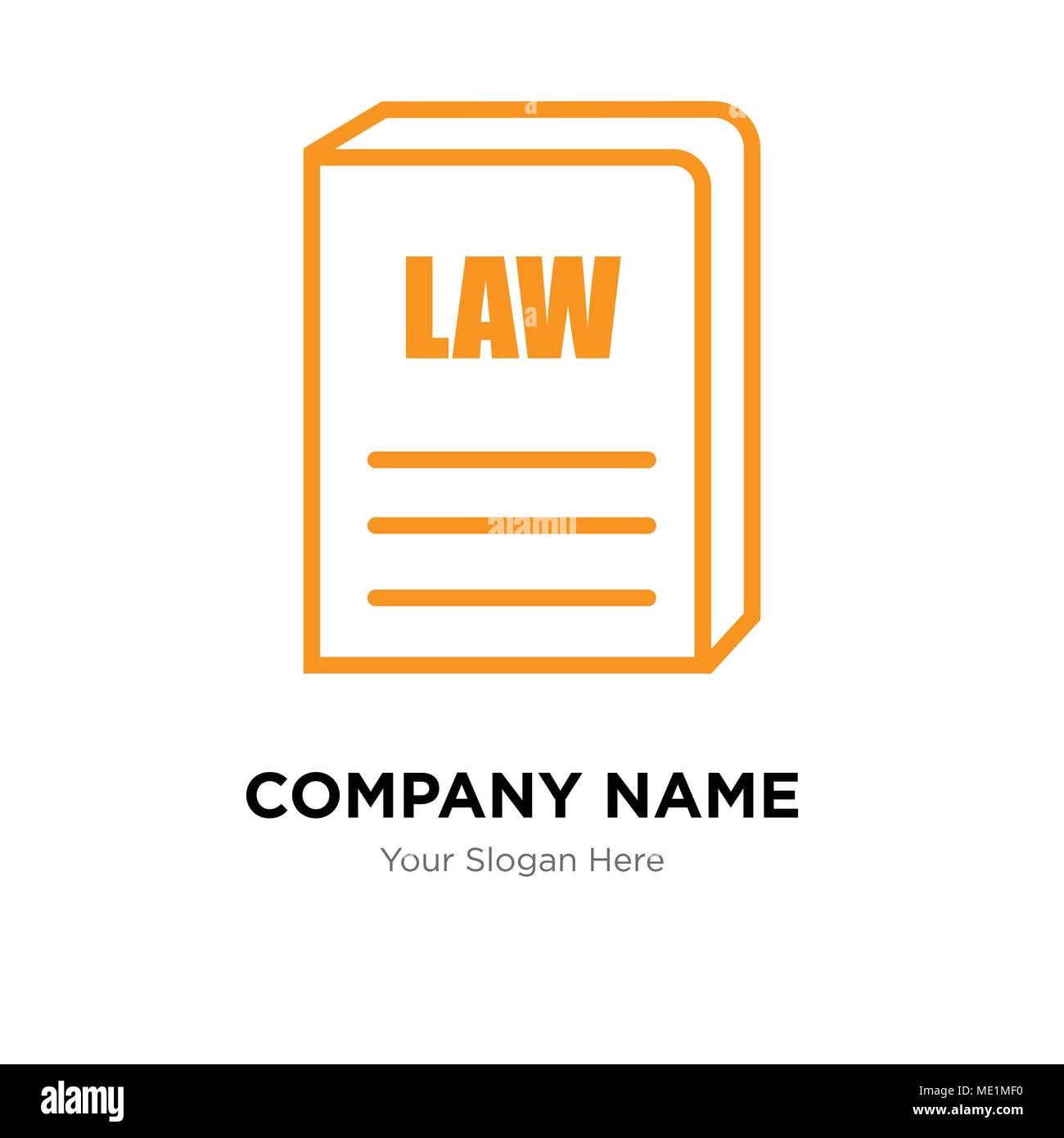 law book company logo design template, Business corporate vector icon ...