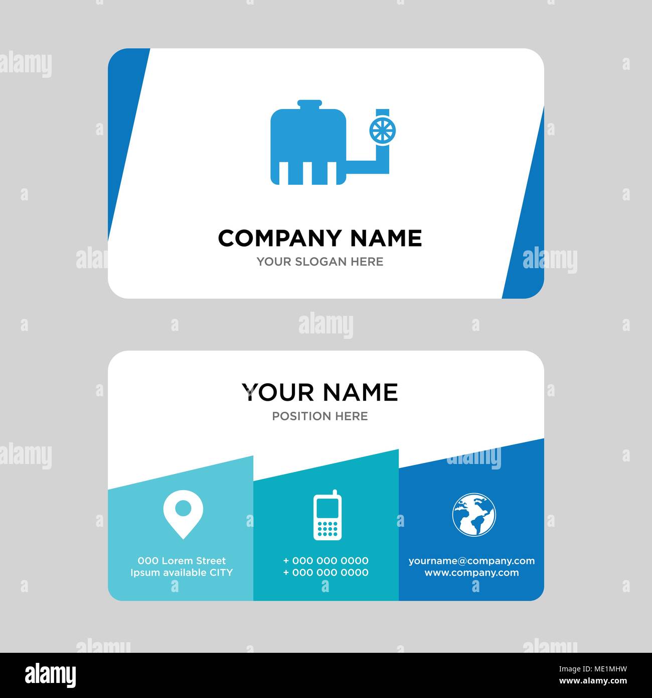 tipper business card design template, Visiting for your company, Modern ...