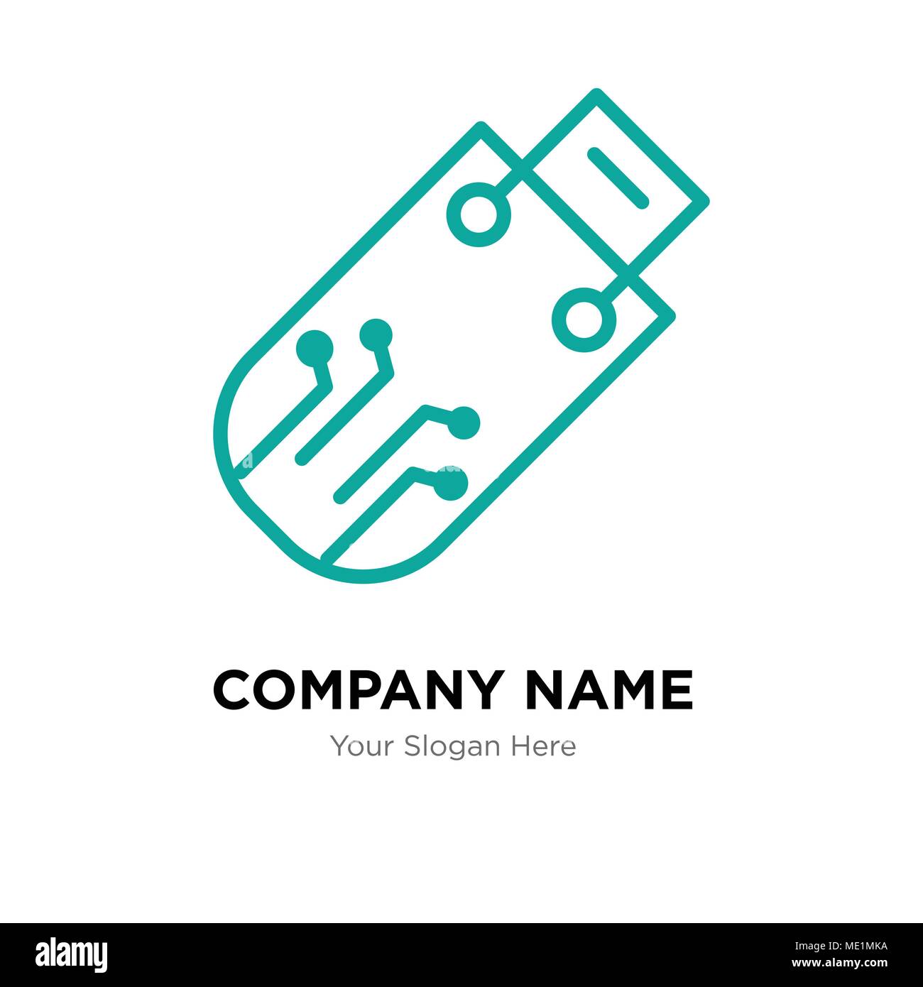 Pendrive company logo design template, Business corporate vector icon ...