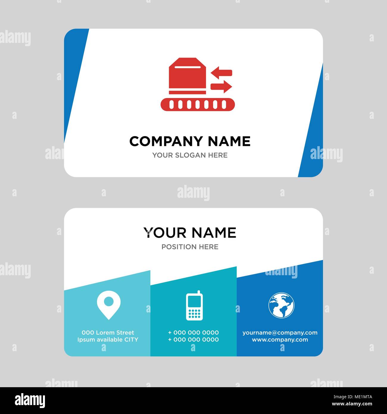 Logistics package business card design template, Visiting for your ...