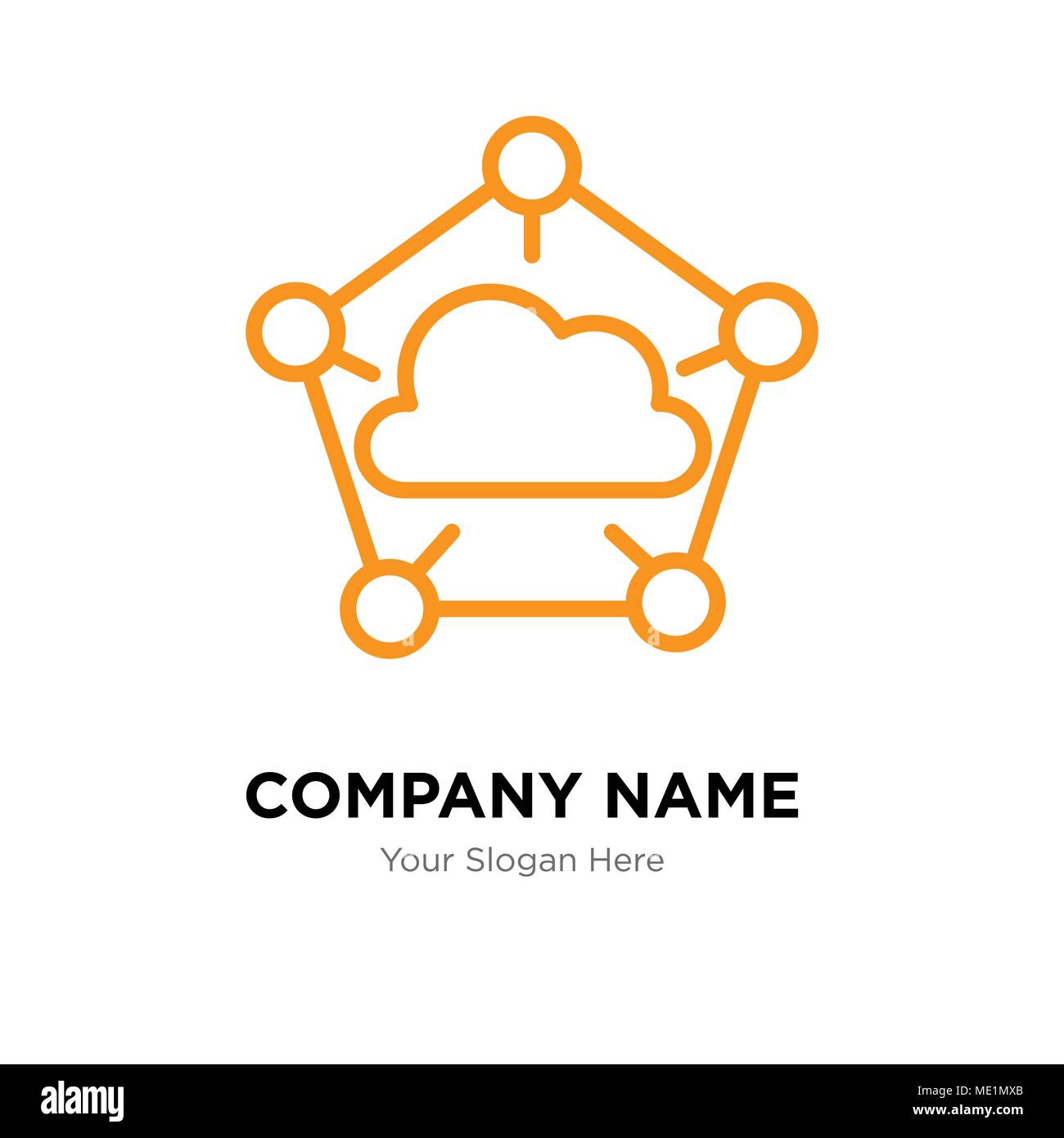 Cloud computing company logo design template, Business corporate vector ...