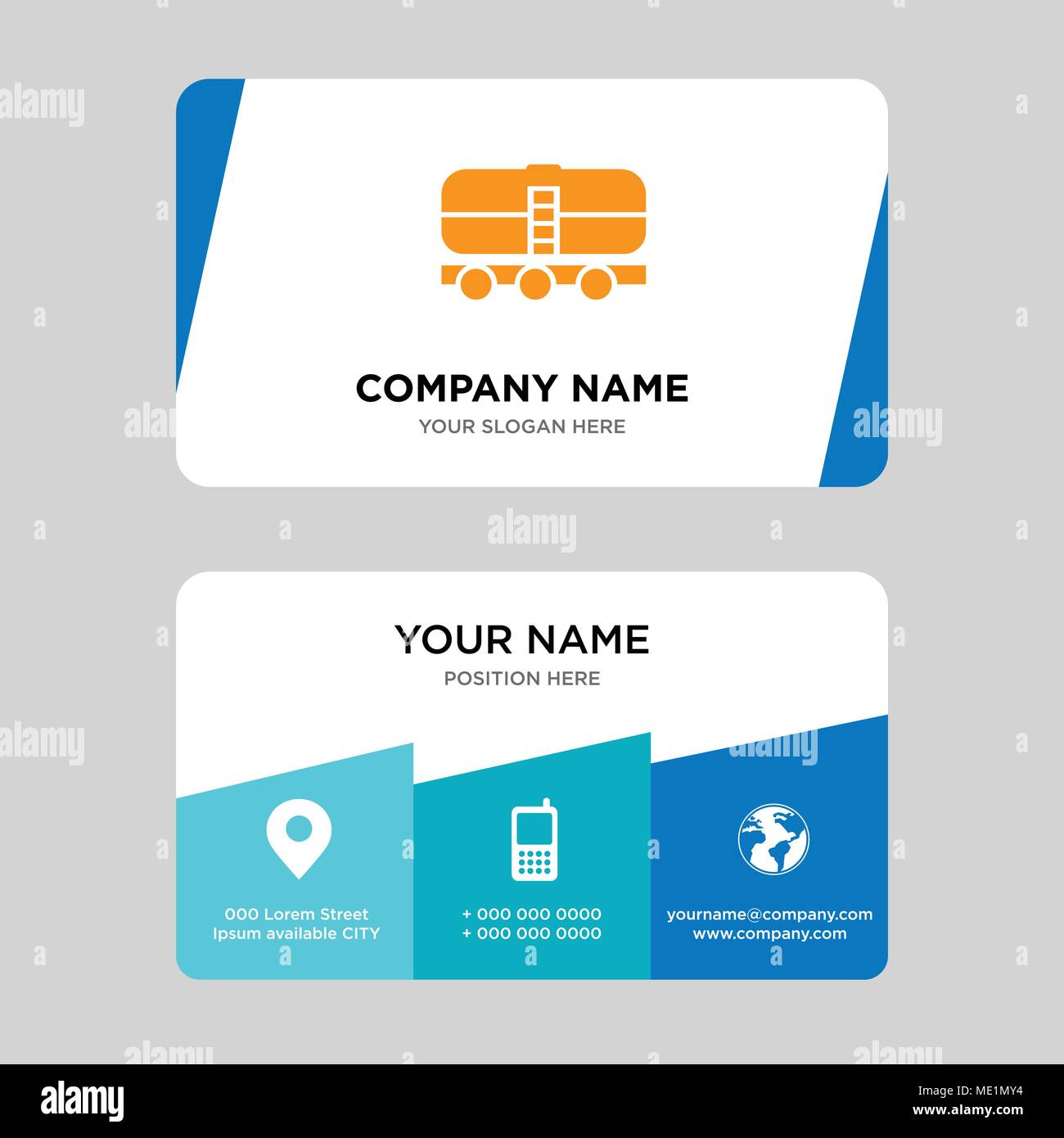train business card design template, Visiting for your company, Modern ...