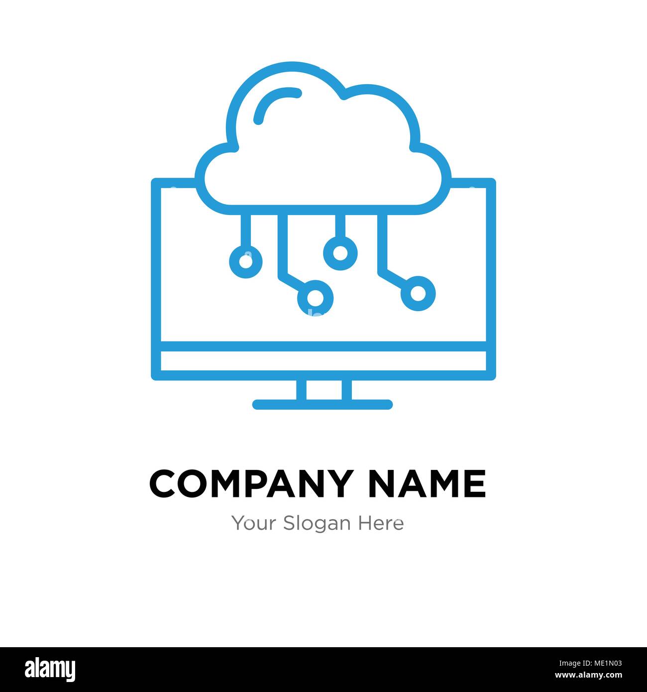 Laptop company logo design template, Business corporate vector icon ...