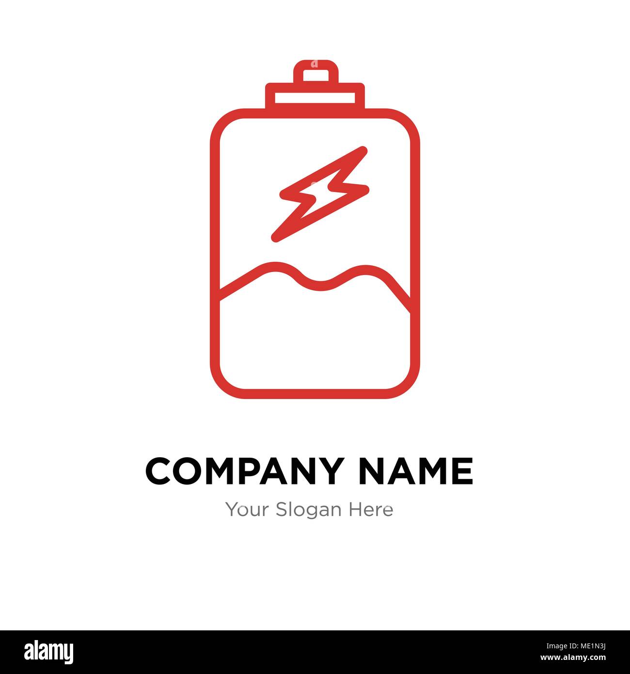Battery charging company logo design template, Business corporate ...