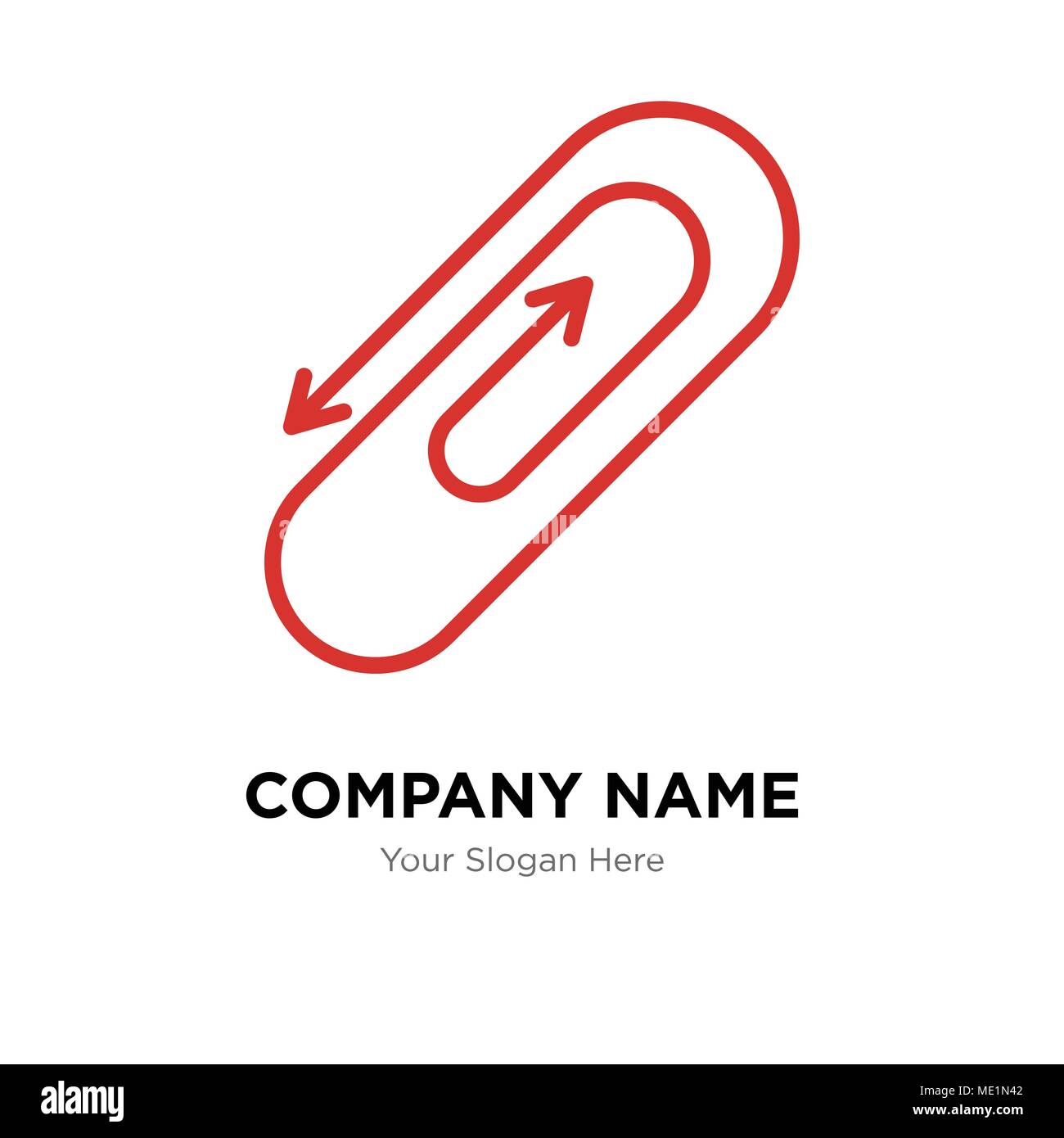 clip company logo design template, Business corporate vector icon Stock ...