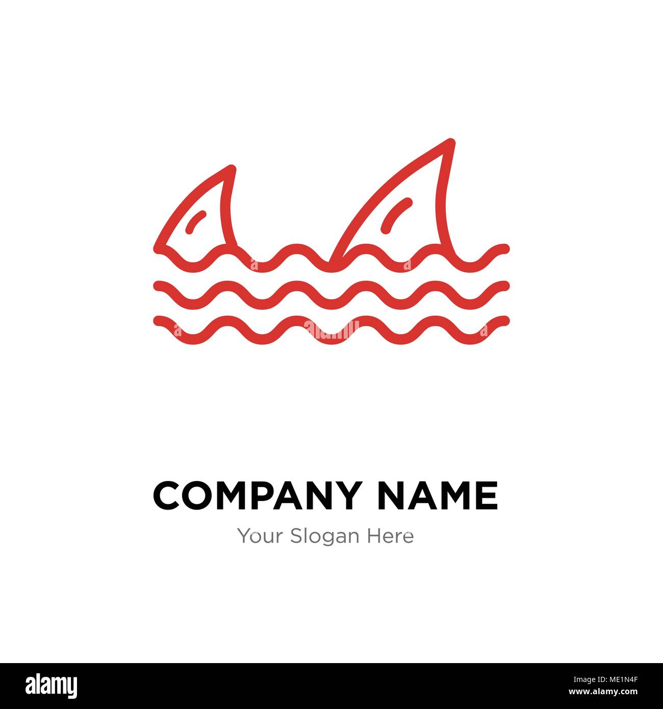 Sharks company logo design template, Business corporate vector icon ...