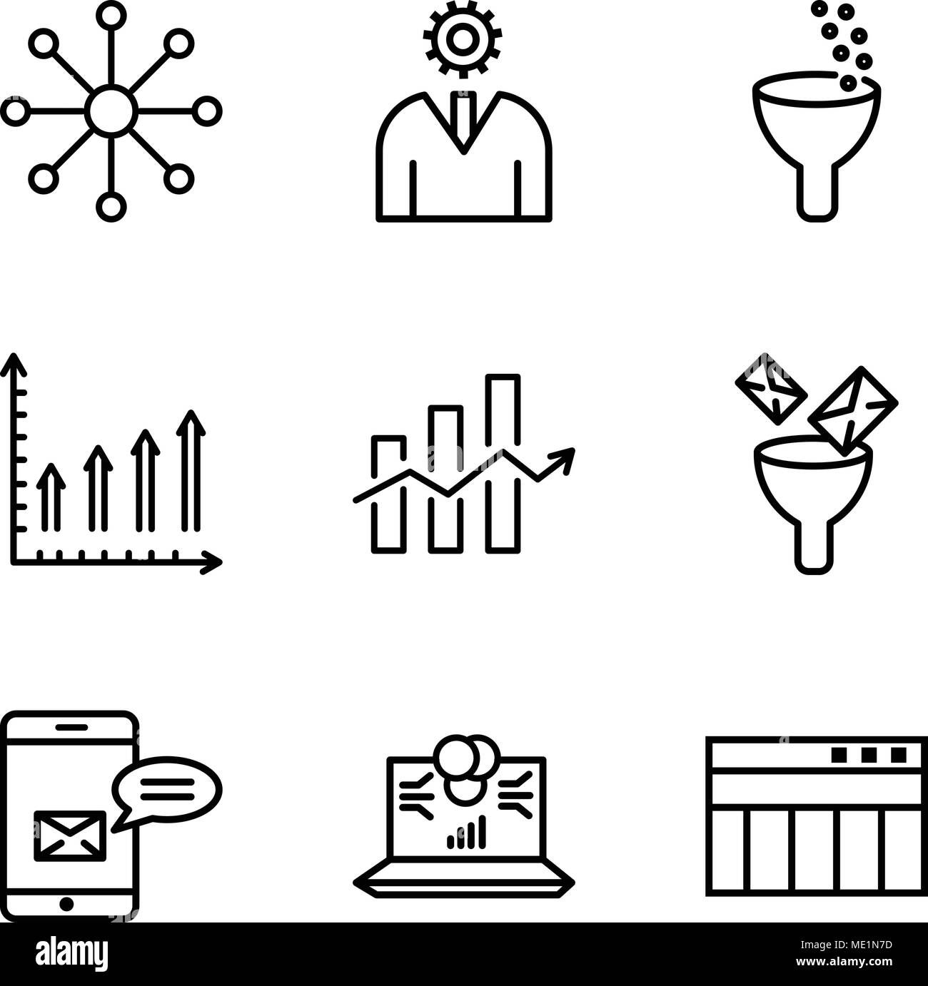 Data Table Icon Vector
